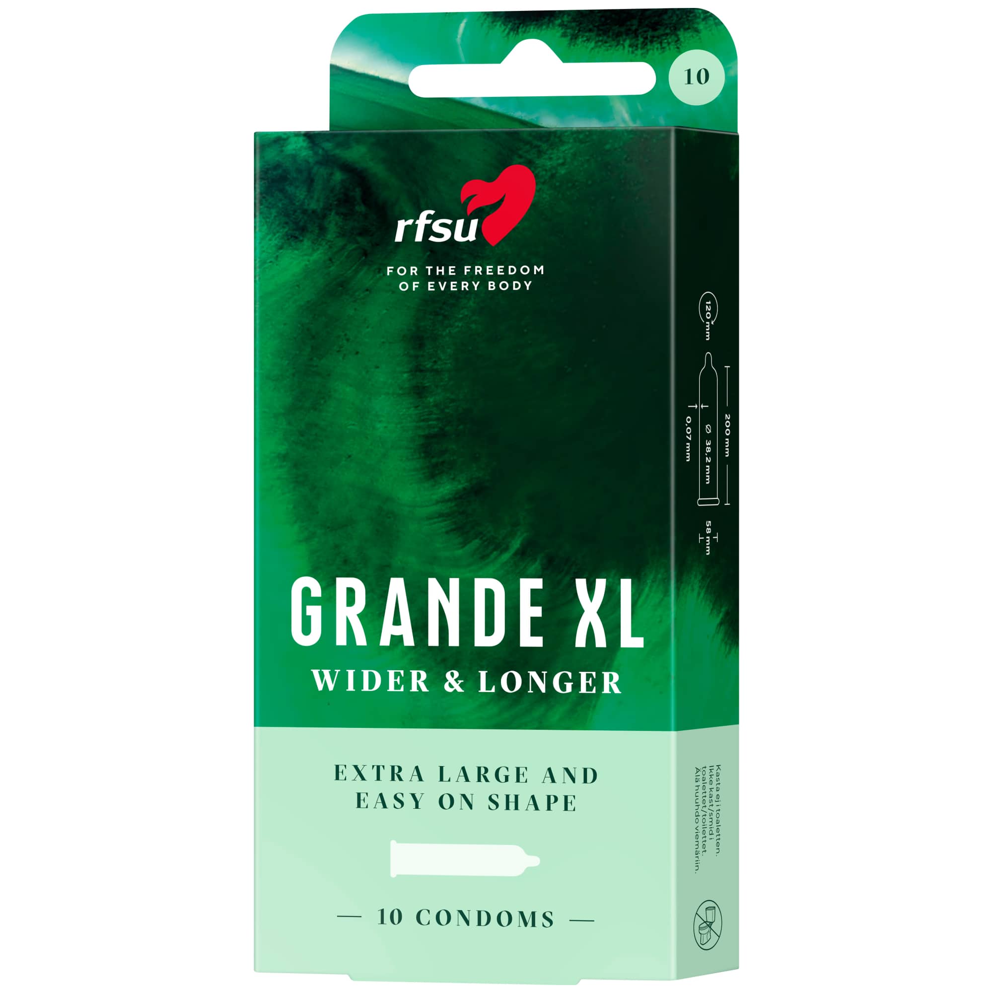 Kondomer - RFSU Grande XL, 10-pack - RFSU Få et bedre sexliv